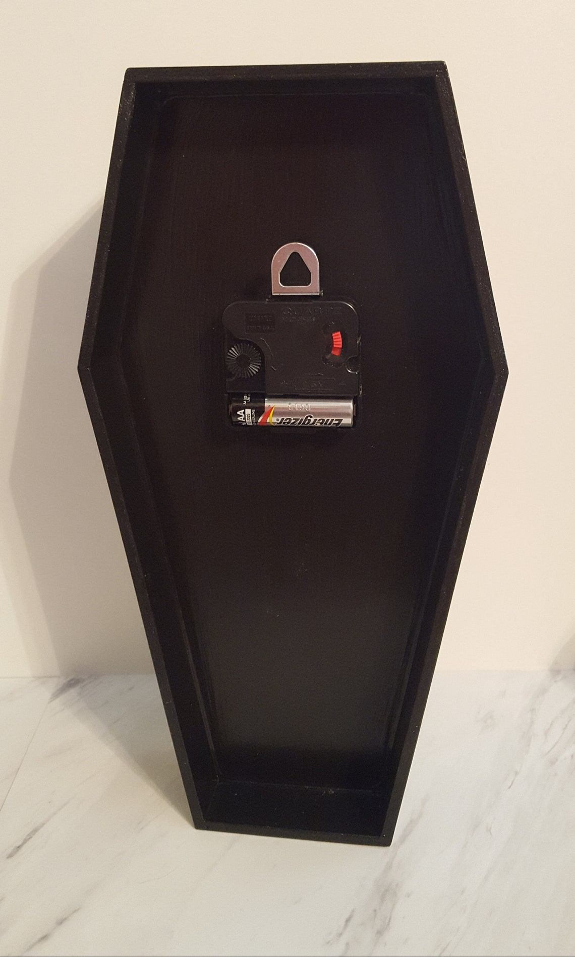 Coffin Shaped Clock Battery Operated Wall Mounted or Table Top | Etsy