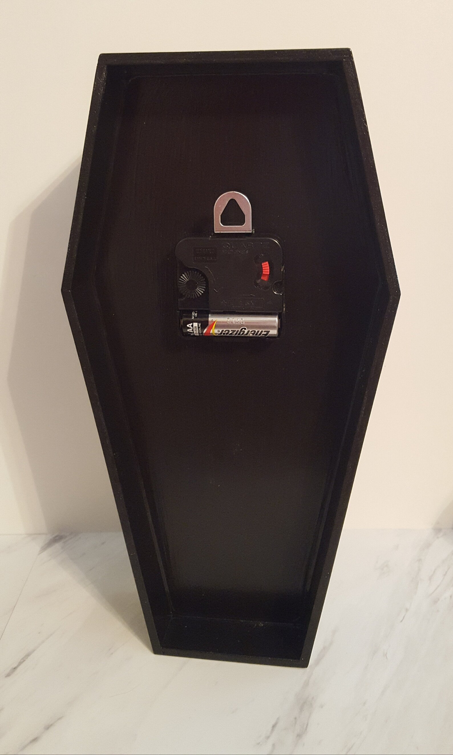 Coffin Shaped Clock Battery Operated Wall Mounted or Table Top | Etsy