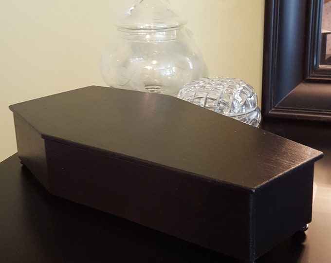 Black Coffin Storage Box Coffin Trinket Box Jewelry Storage Gothic ...