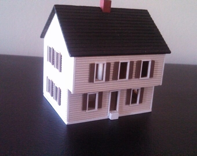 Gudgel Miniature House Signed by Artist 1985 Garrison House Reg No. 520 ...