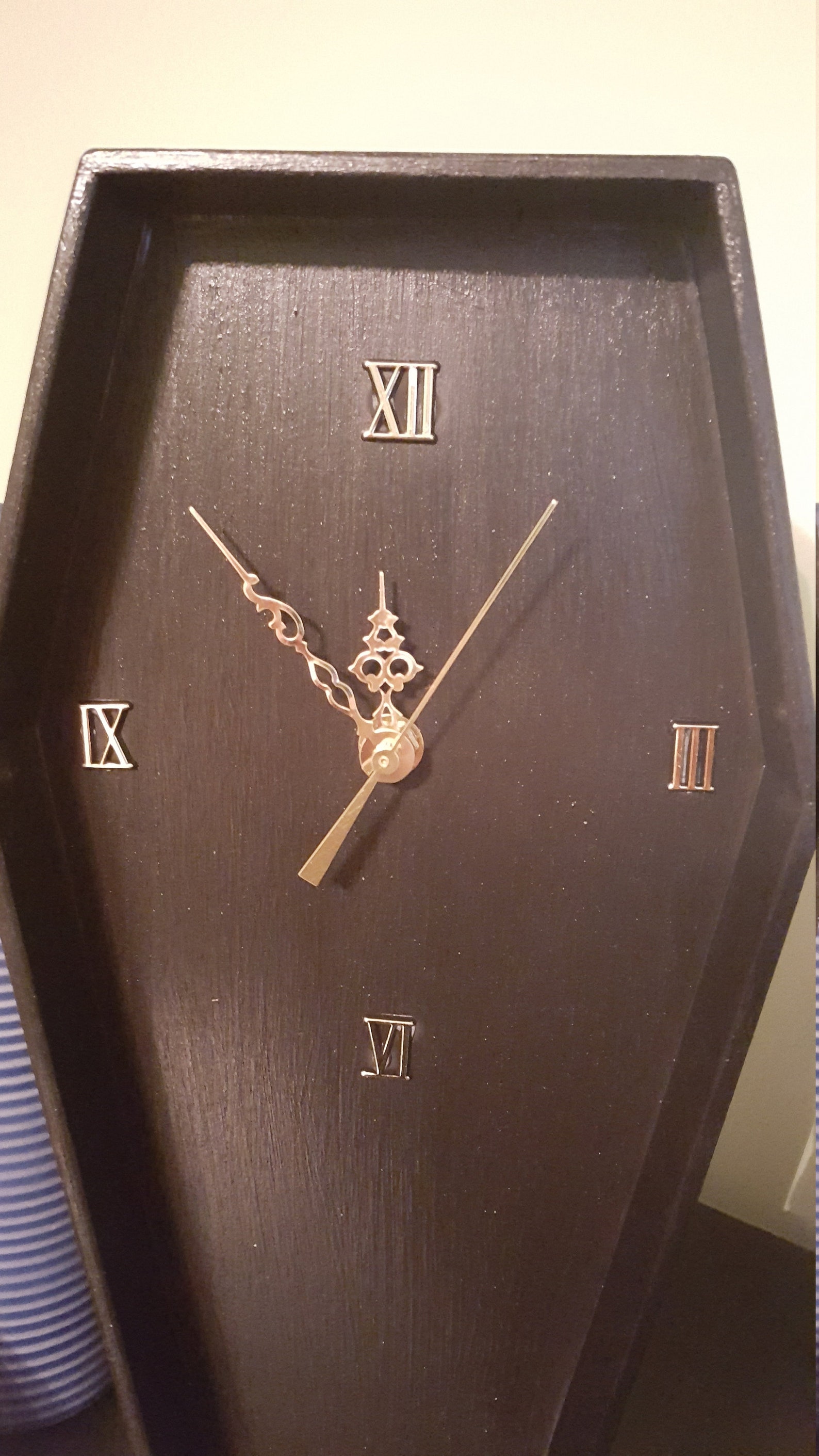 Coffin Shaped Clock Battery Operated Wall Mounted or Table Top | Etsy