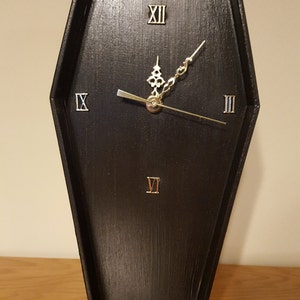 Coffin Shaped Clock Battery Operated Wall Mounted or Table Top | Etsy