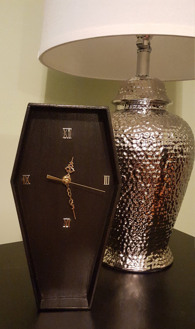 Coffin Shaped Clock Battery Operated Wall Mounted or Table Top | Etsy