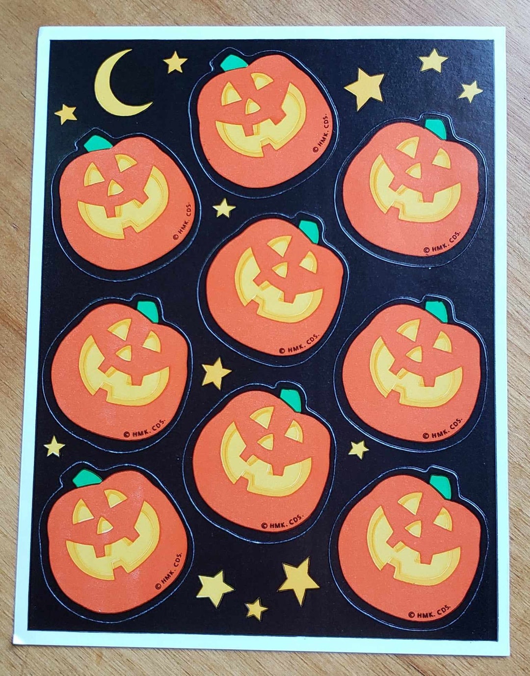 Stickers Halloween Cute Pumpkins Hallmark - Etsy