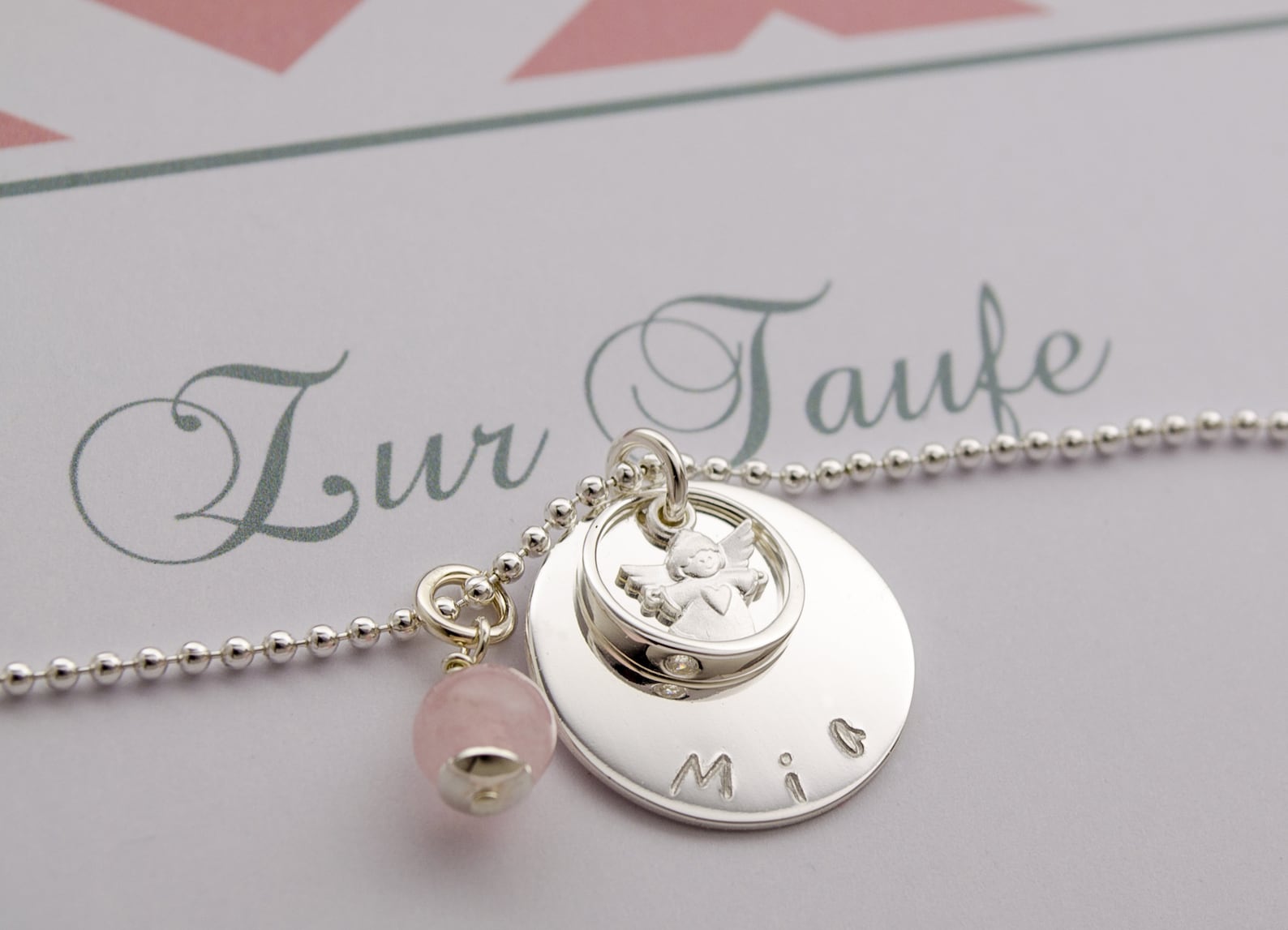 Christening Chain Girl MY BAPTISM ANGEL Christening Jewelery - Etsy