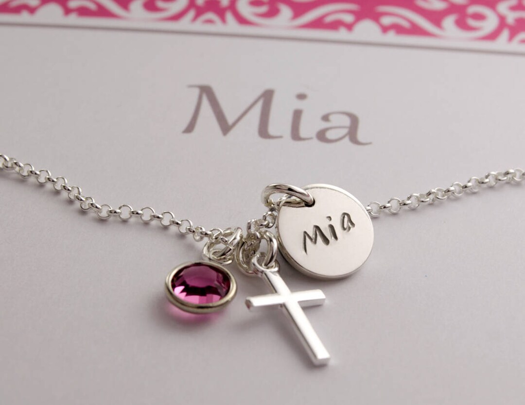 Christening Chain Girl MY BAPTISM | CROSS | Chain With Engraving ...