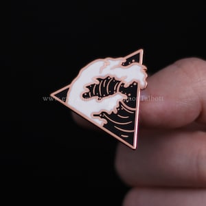 SECONDS SALE - Ocean Enamel Pin, Wave Enamel Pin, Wanderlust Pin ...