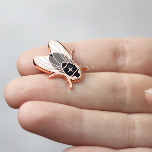 Fly Enamel Pin Bug Enamel Pin Mini Pin Insect Pin Goth | Etsy