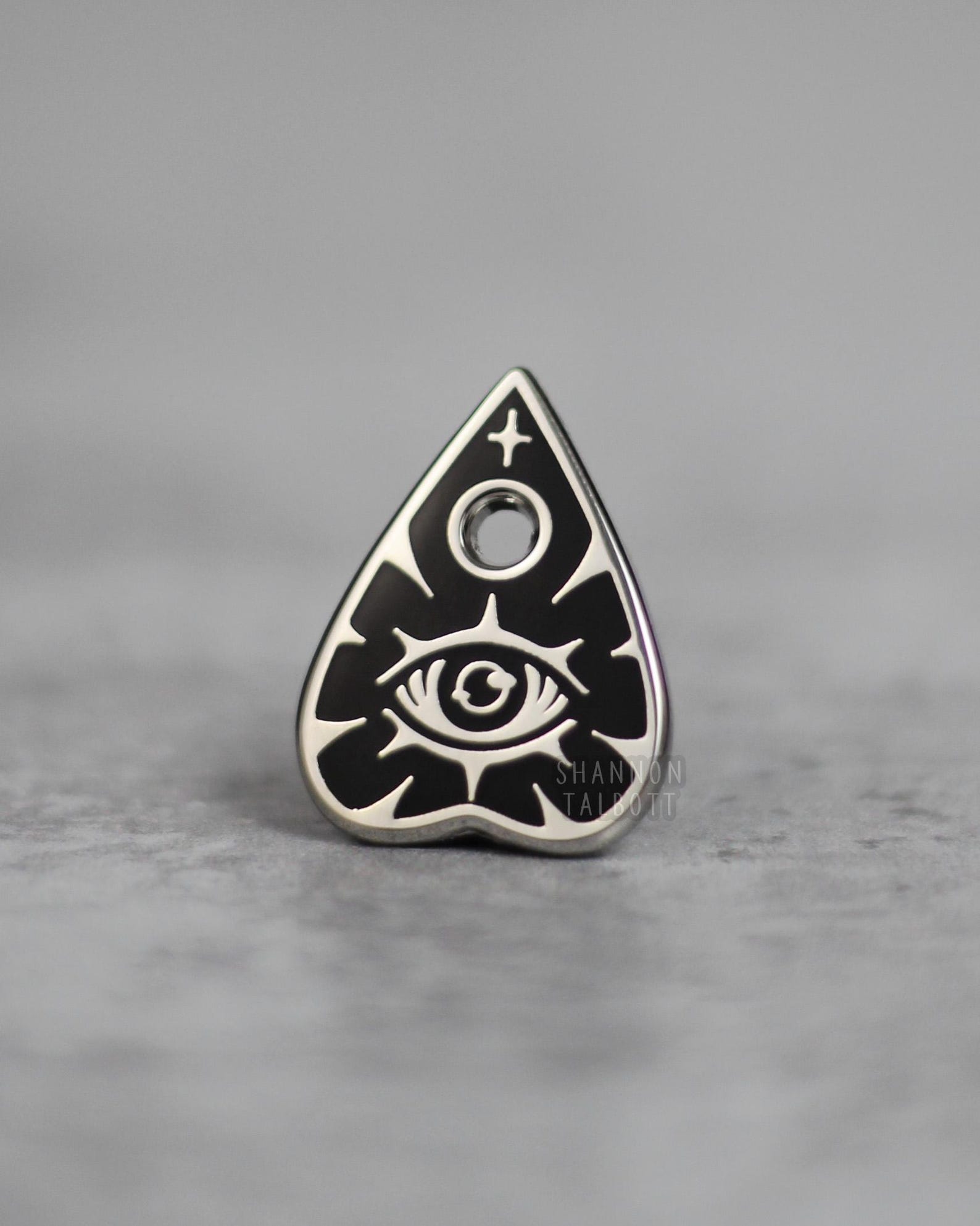 Spirit Board Planchette Enamel Pin, Spooky Enamel Pin, Cute Halloween ...