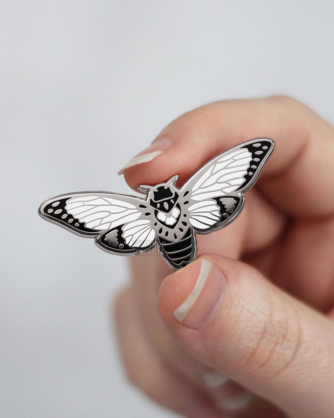 Cicada Enamel Pin, Bug Pin, Insect Pin, Beetle Enamel Pin, Goth Pin ...
