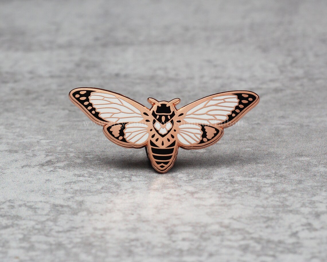 Cicada Enamel Pin Bug Pin Insect Pin Beetle Enamel Pin | Etsy