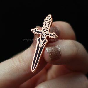 SECONDS SALE Dagger Enamel Pin, Warrior Pin, Sword Pin, Fantasy Pin ...