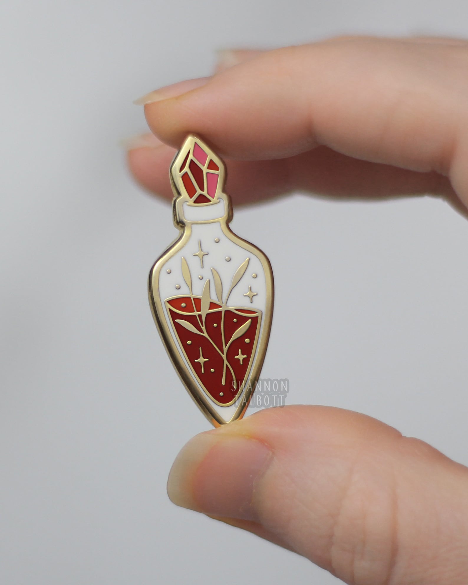 Vial Potion Enamel Pin, Herbology Enamel Pin, Spooky Enamel Pin, Goth ...