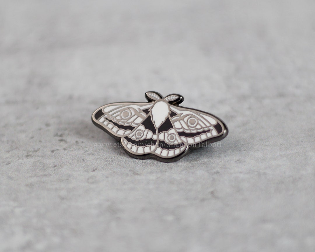 Emperor Moth Enamel Pin, Butterfly Pin, Insect Bug Pin, Entomology Pin ...
