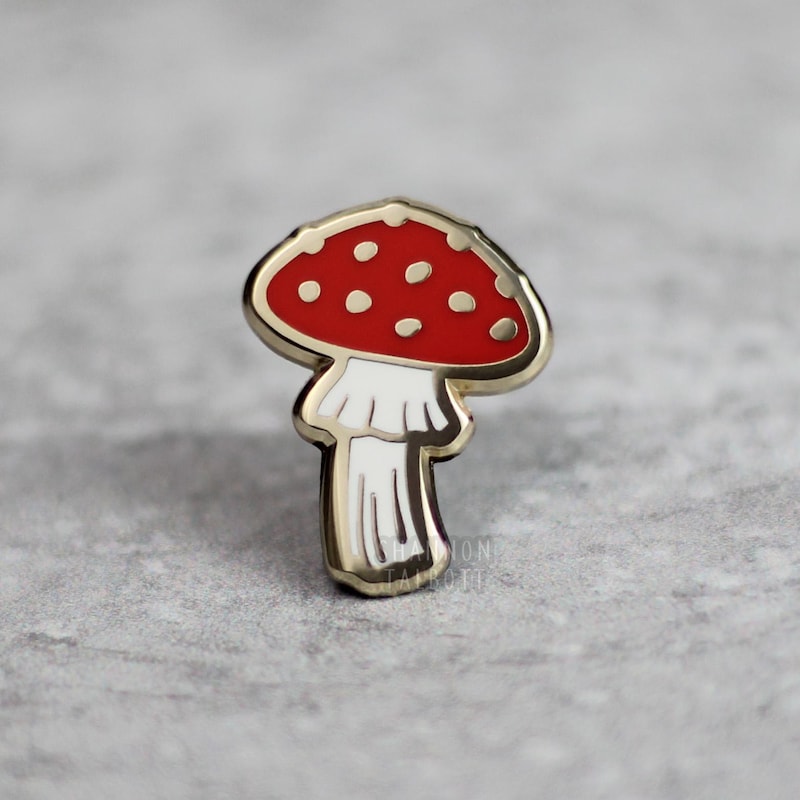 Mushroom Pin - Etsy