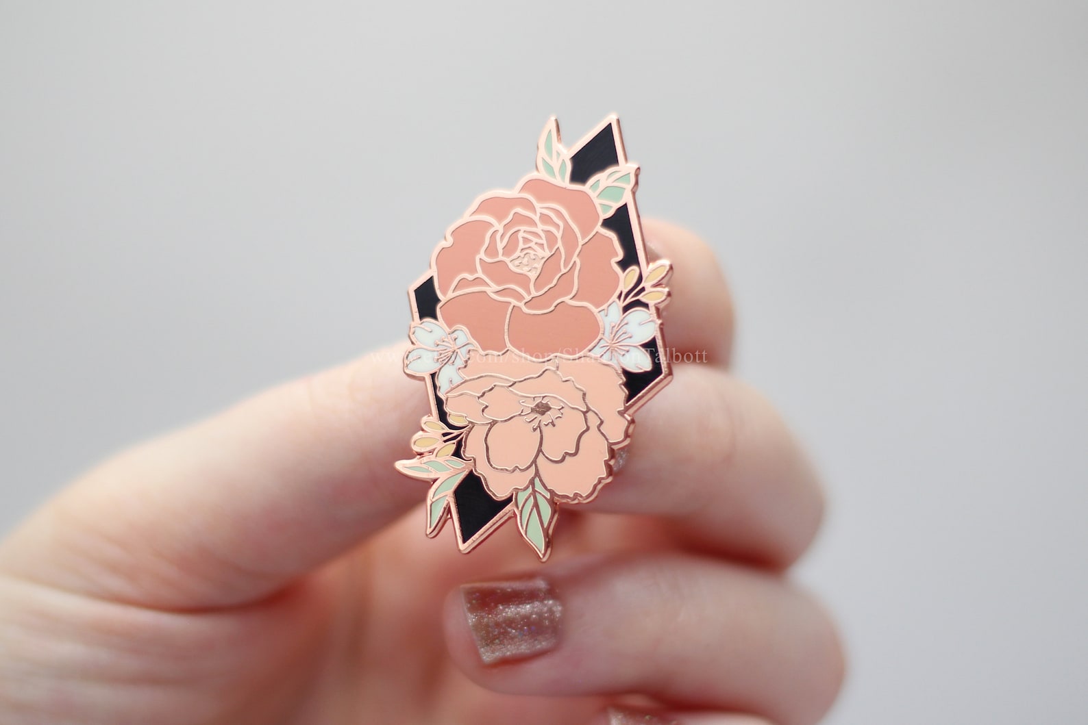 Wildflowers Enamel Pin Bouquet Pin Plant Lady Pin Geometric - Etsy