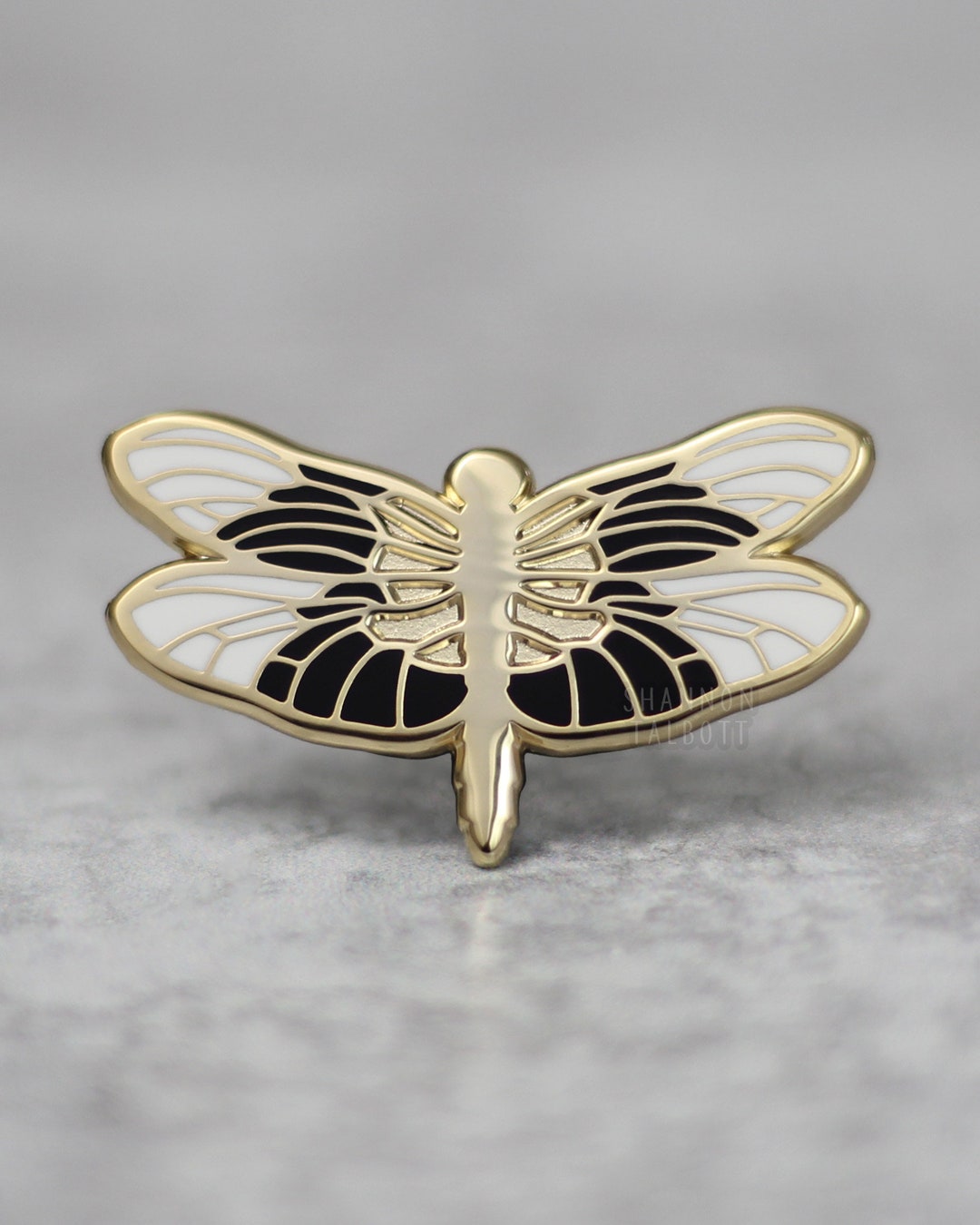 SECONDS SALE Dragonfly Enamel Pin, Bug Insect Pin, Wings Pin, Goth Pin ...