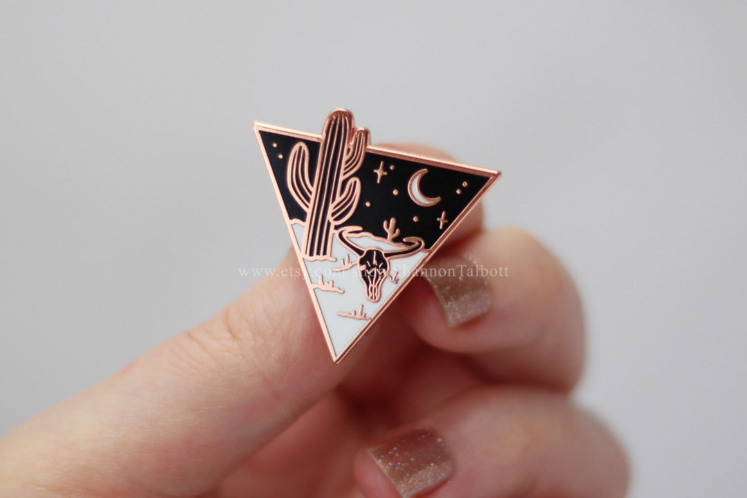 SECONDS SALE Desert Enamel Pin Cactus Enamel Pin Wanderlust - Etsy