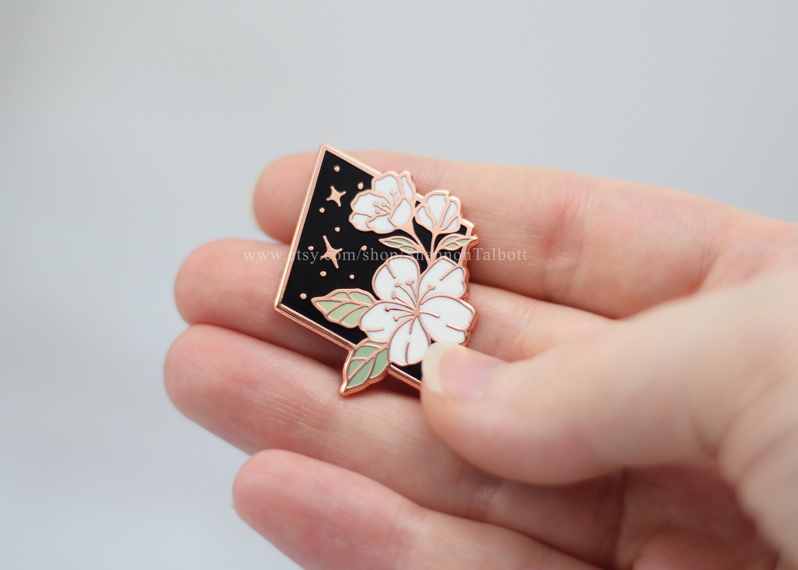 Flower Enamel Pin Floral Enamel Pin Tattoo Pin Botanical - Etsy