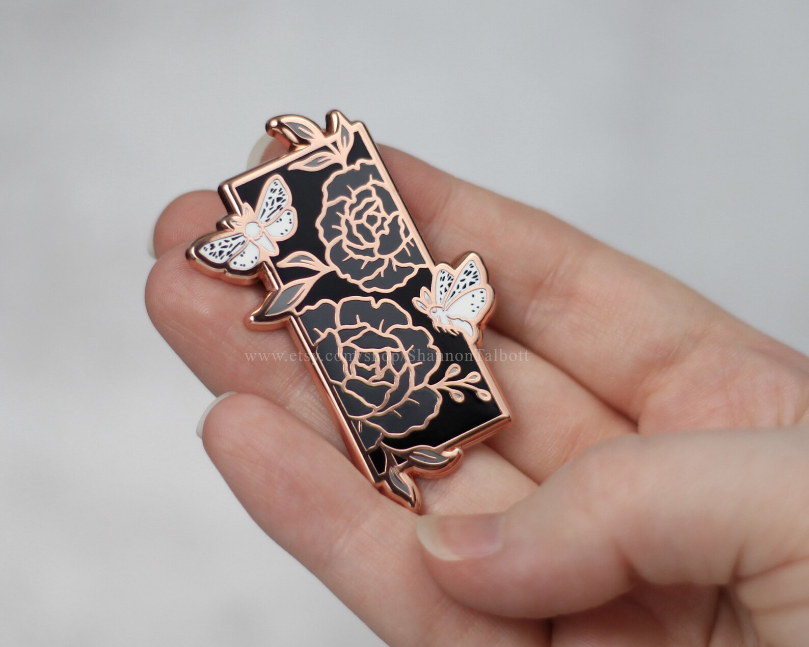 Moth Floral Enamel Pin Butterfly Pin Bug Insect Pin Moth | Etsy