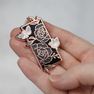 Moth Floral Enamel Pin Butterfly Pin Bug Insect Pin Moth - Etsy