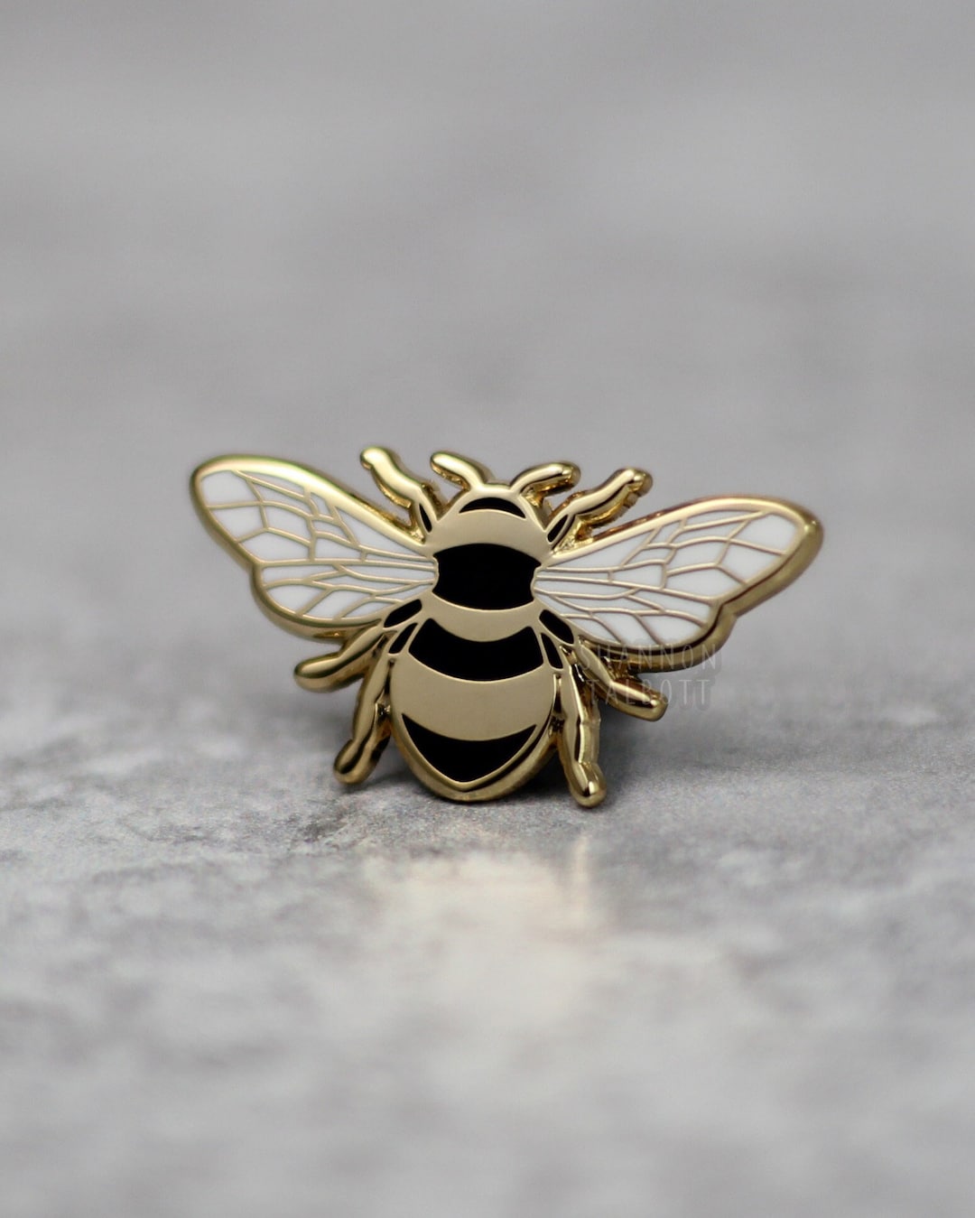 Bumblebee Enamel Pin, Honey Bee Pin, Insect Bug Pin, Gold Lapel Pin ...