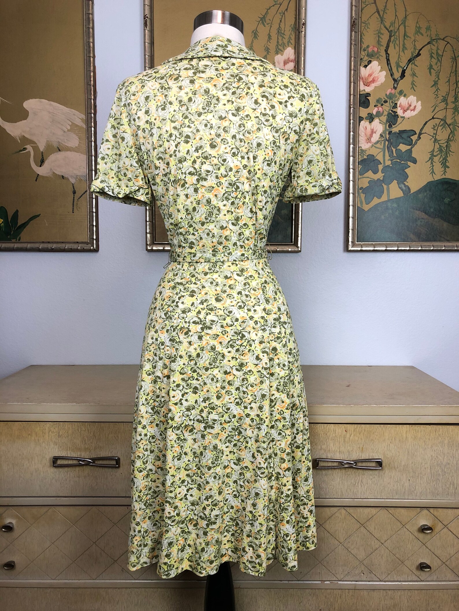 1960s Vintage Day Dress With Original Belt Deep Pockets - Etsy