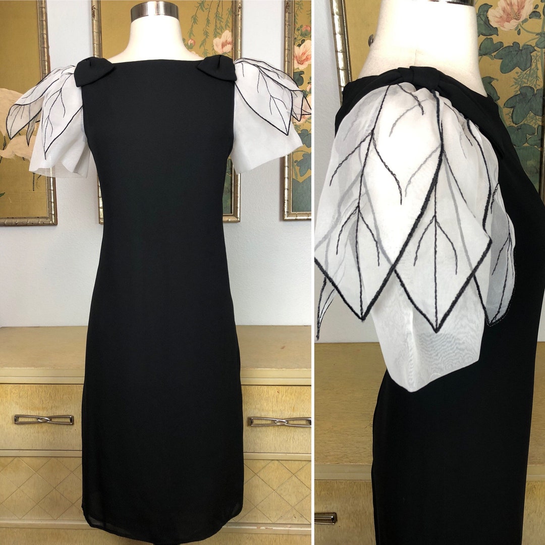 1980s Vintage Sheath Dress by Norman Berg for Denise Fashions ...