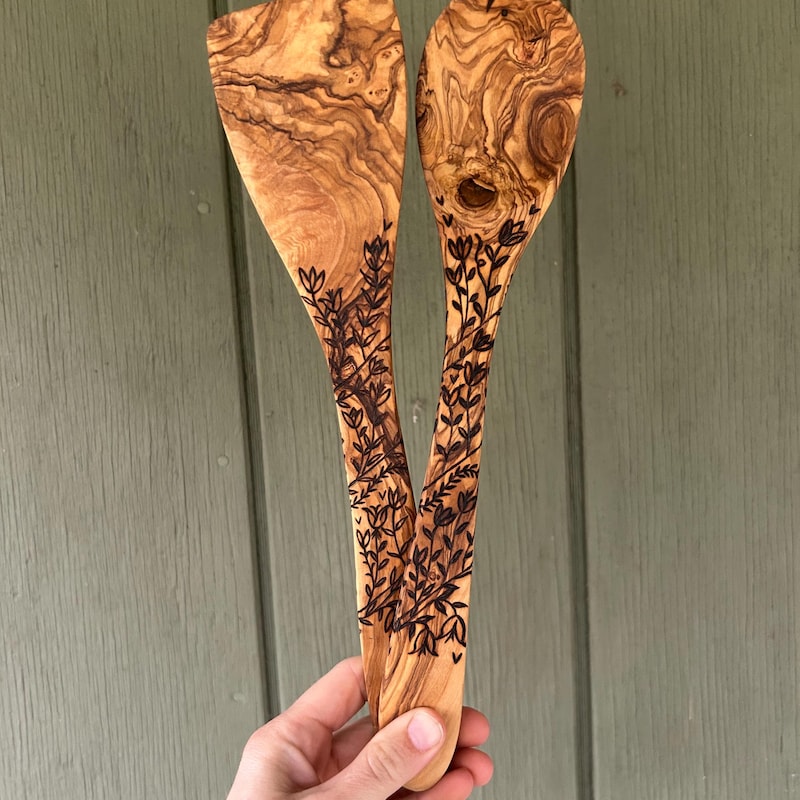Wood Burned Spoons - Etsy