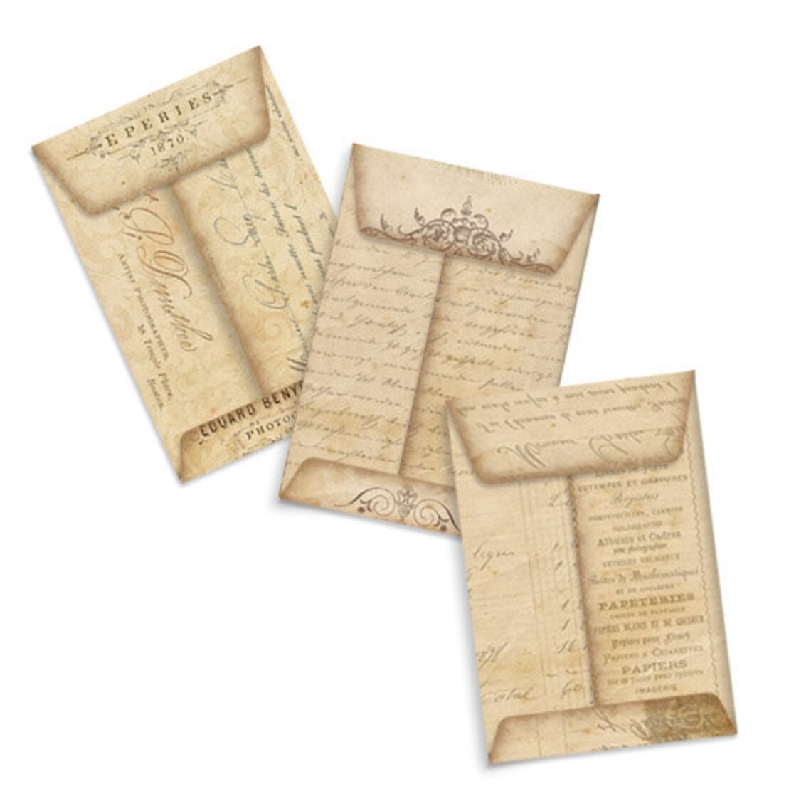 Junk Journal Envelopes Shabby Chic French Scrapbook | Etsy