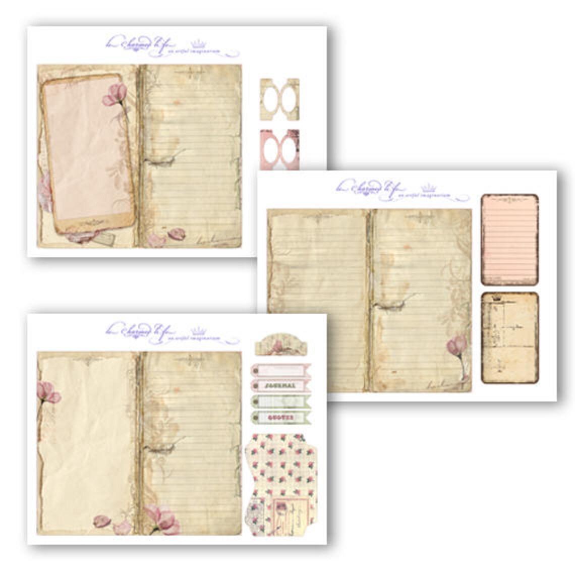 Printable Journal Pages Personal Planner Inserts Instant - Etsy