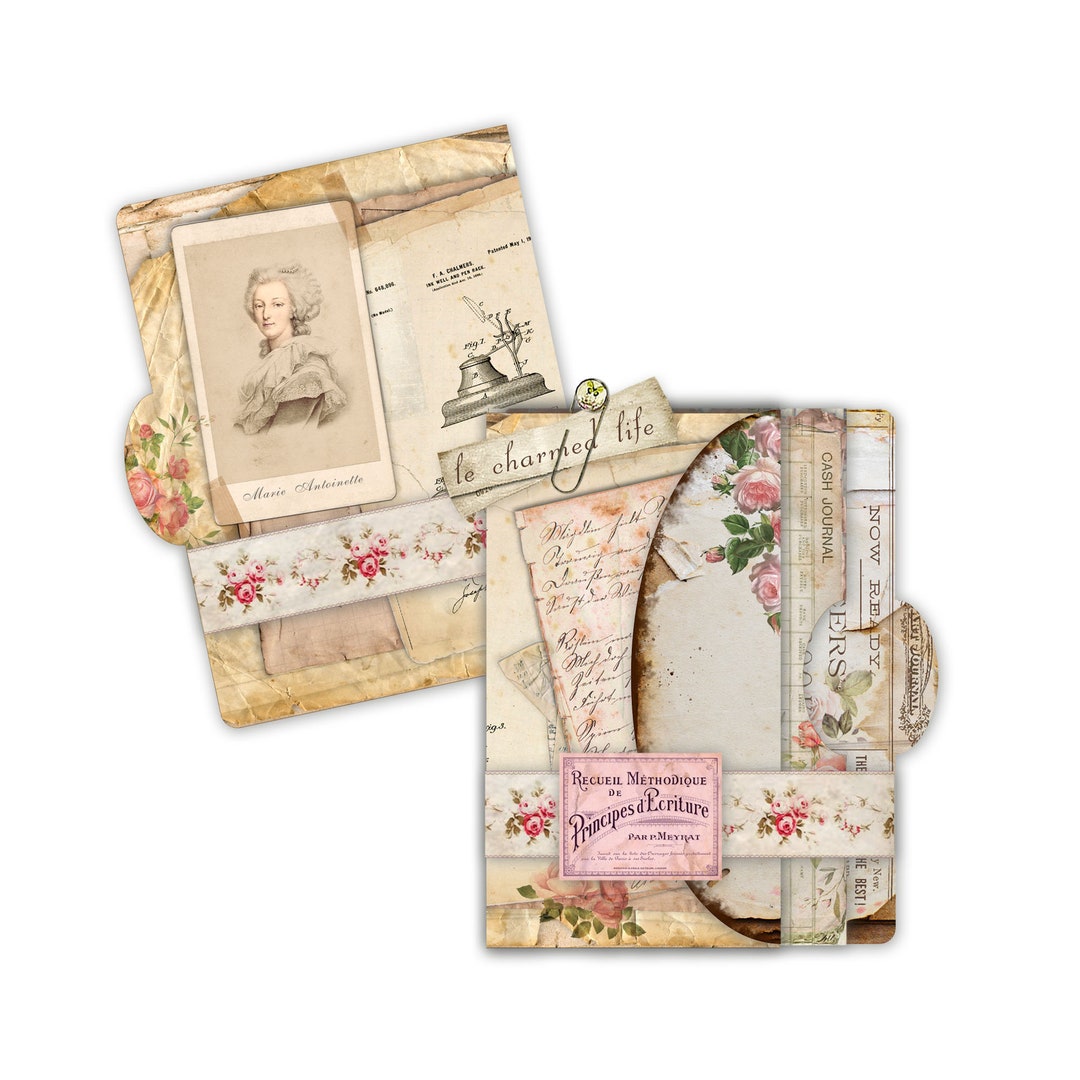 Junk Journal Pocket, Digital Writers Journal, Shabby Envelope, Junk ...