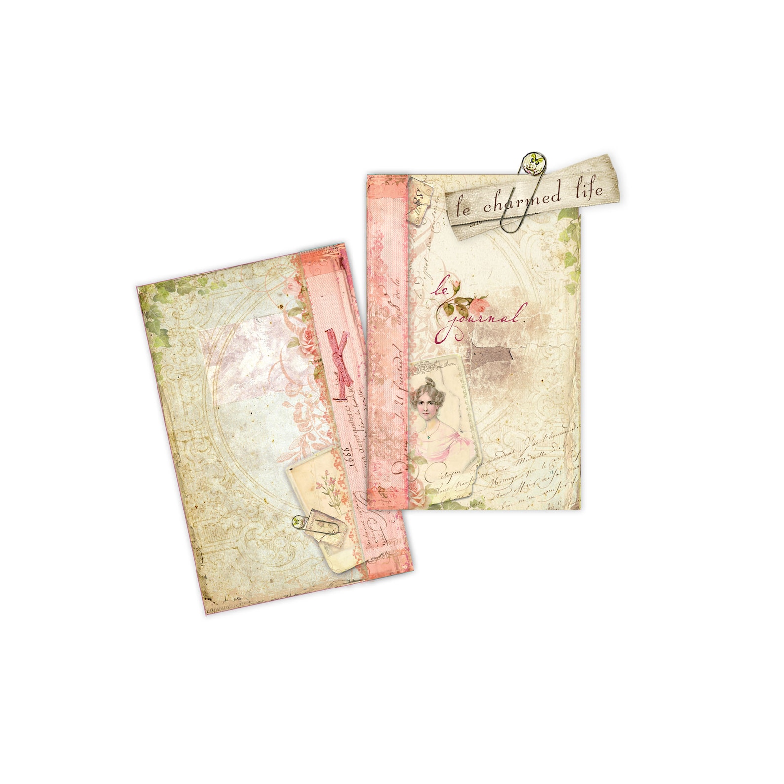 Junk Journal Mini Book Digital Writers Journal Spot Shabby | Etsy