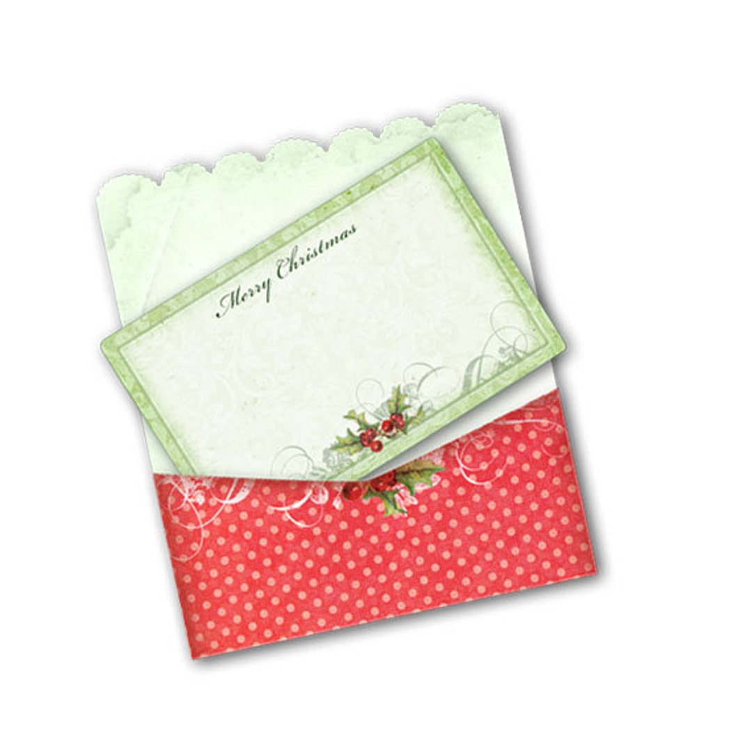 Printable Christmas Envelopes and Cards Instant Digital Holiday ...