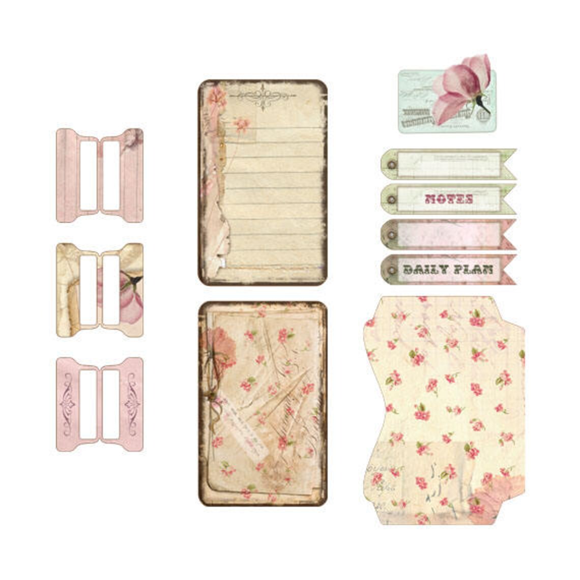 Printable Planner Personal Filofax Digital Collage Vintage Junk Journal ...