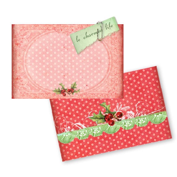 Printable Christmas Envelopes and Cards Instant Digital Holiday ...