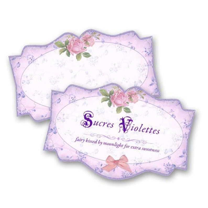 SUGARED VIOLETS - Cottage Style - Shabby Vintage Inspired French Labels ...