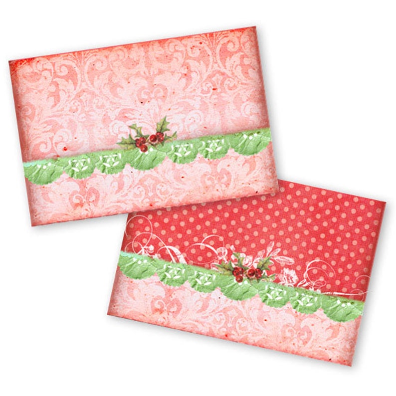 Printable Christmas Envelopes and Cards Instant Digital - Etsy