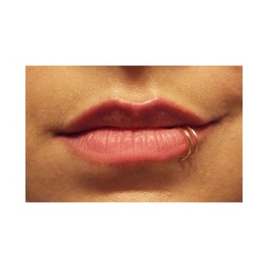 Fake Snake Bite Lip Ring Set of Two Spider Bite Faux Body Piercing - Etsy