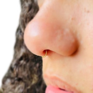 5mm Mini Silver Septum Rings - Tiny Body Jewelry - Fake Piercings ...