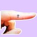 Cross Temporary Tattoo Tiny Cross Fake Tattoo - Etsy