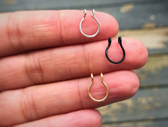 6mm Septum Rings Tiny Body Jewelry Fake Piercings Nose - Etsy