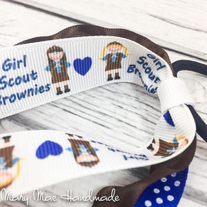 Girl Scout Print Ponytail Ribbon Streamer Cheer Ribbons Choose From ...