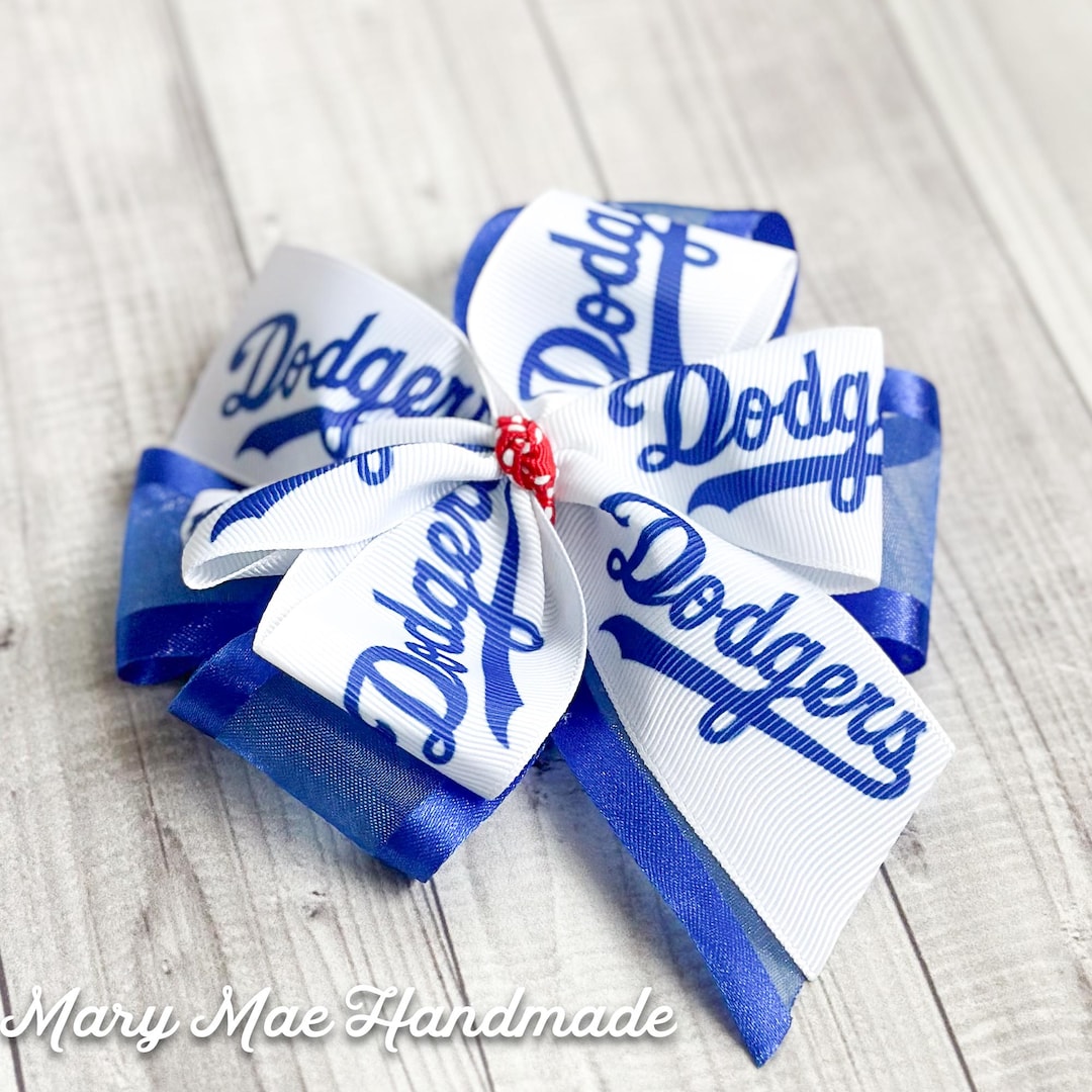 Los Angeles Dodgers Layered Boutique Hair Bow - Etsy