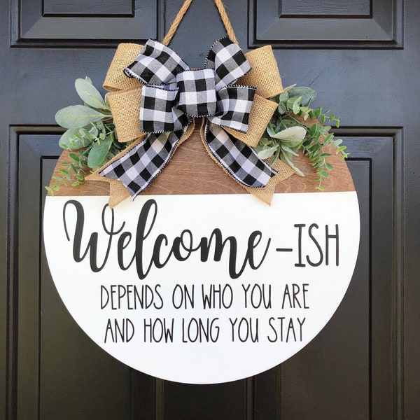 Funny Welcome Sign - Etsy