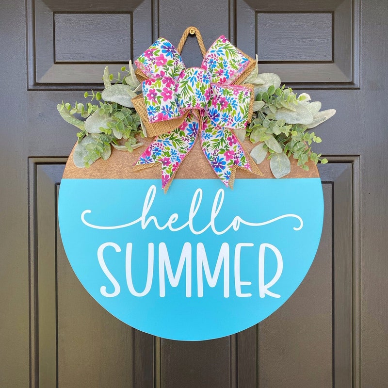 Summer Wreath Signs - Etsy