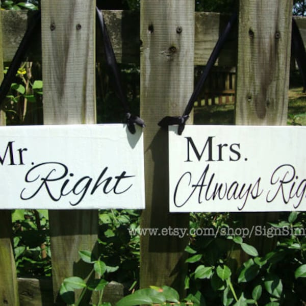 Mr Mrs Chair Signs - Etsy
