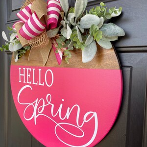Hello Spring Door Hanger | Spring Wreaths for Front Door | Spring Decor ...