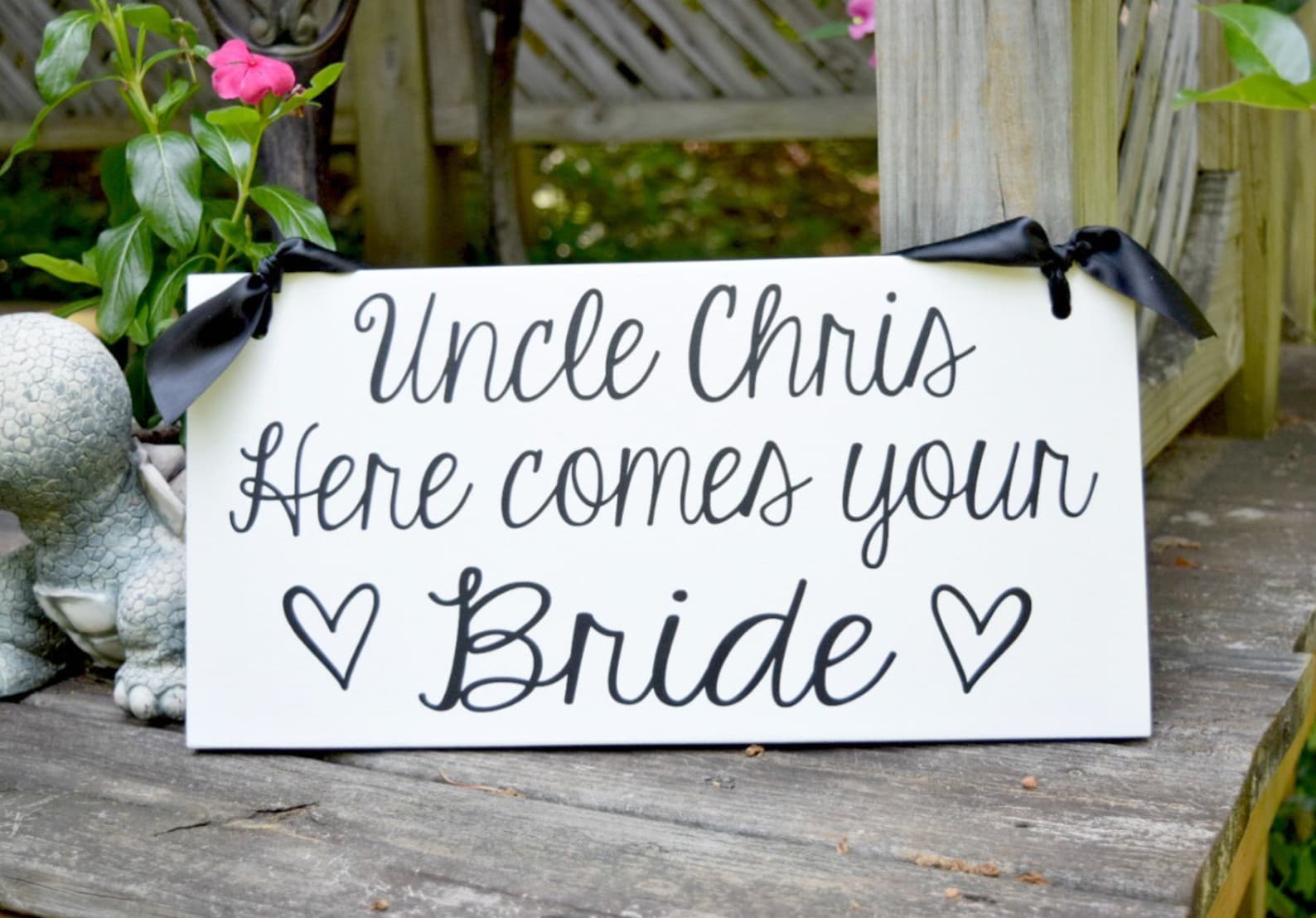 Uncle Here Comes Your Bride Sign Here Comes the Bride Sign - Etsy