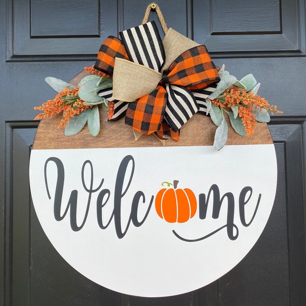 Fall Welcome Sign - Etsy